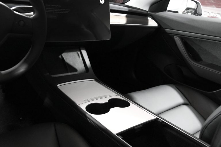 Model Y White Console Wrap (2021+) - Tesloid USA