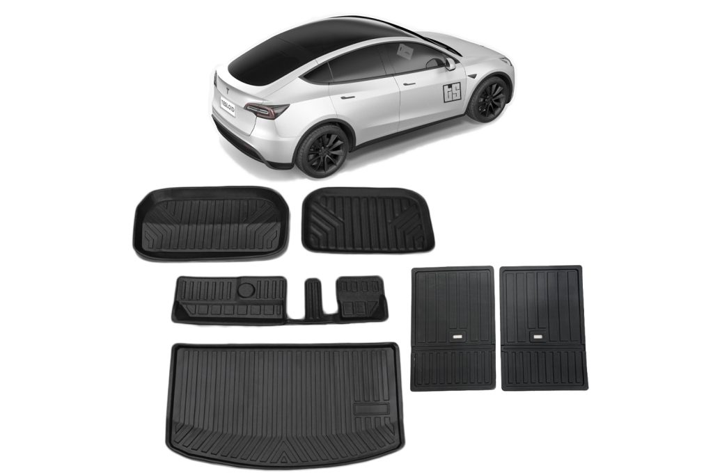 Model Y Frunk Trunk 3rd Row & Back Seat Mats - 3D Extreme Performance ...