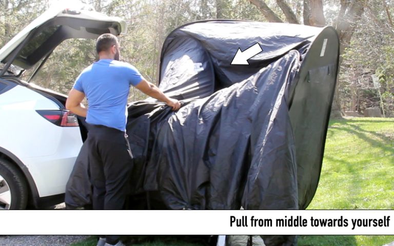 How to setup and take down the Tesloid Model Y Camping Tent? - Tesloid USA